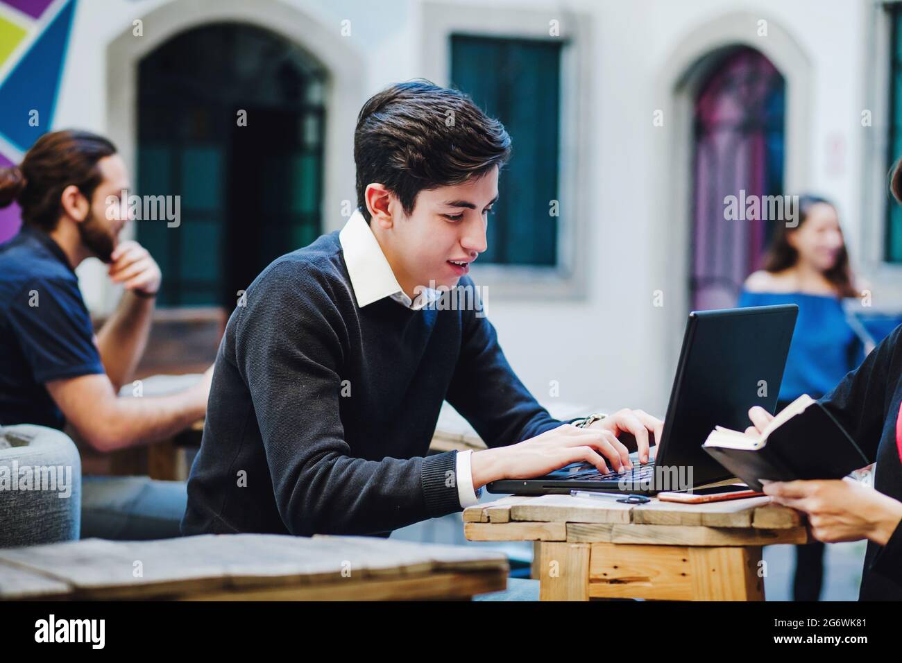 College man hi-res stock photography and images - Alamy