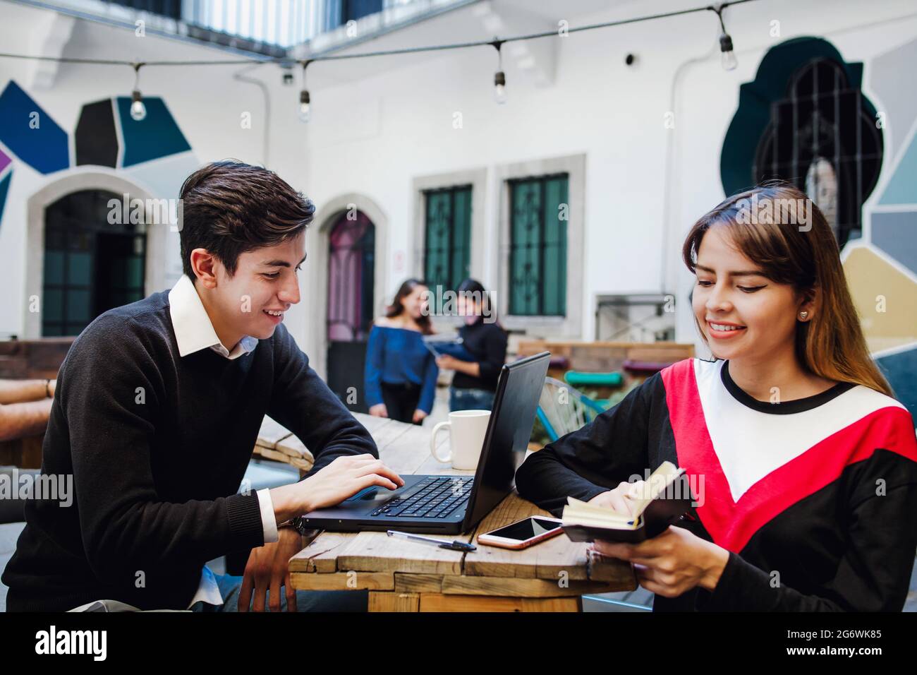 Male hispanic college students in class hi-res stock photography and ...