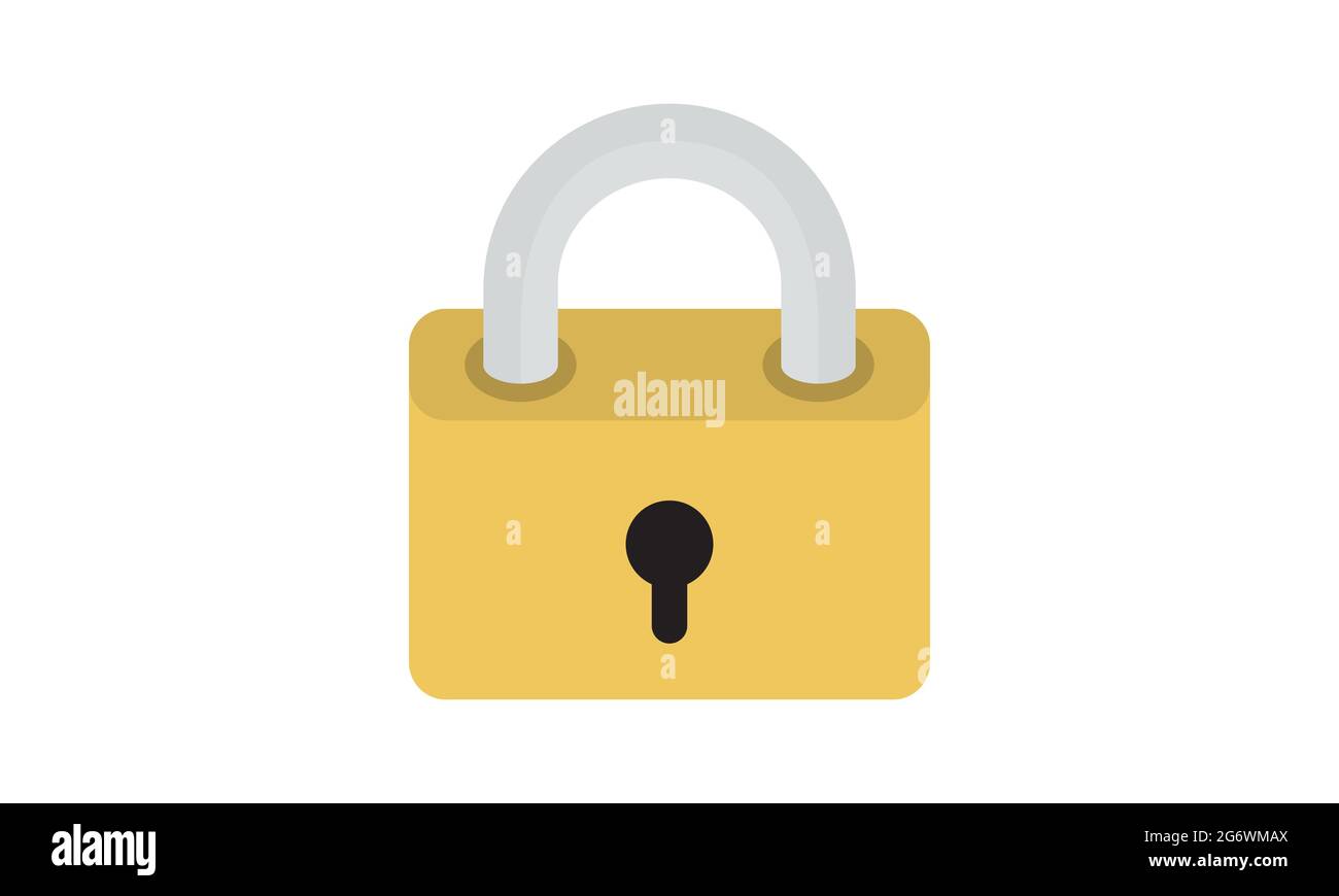 Lock icon vector. Simple padlock sign Stock Vector Image & Art - Alamy