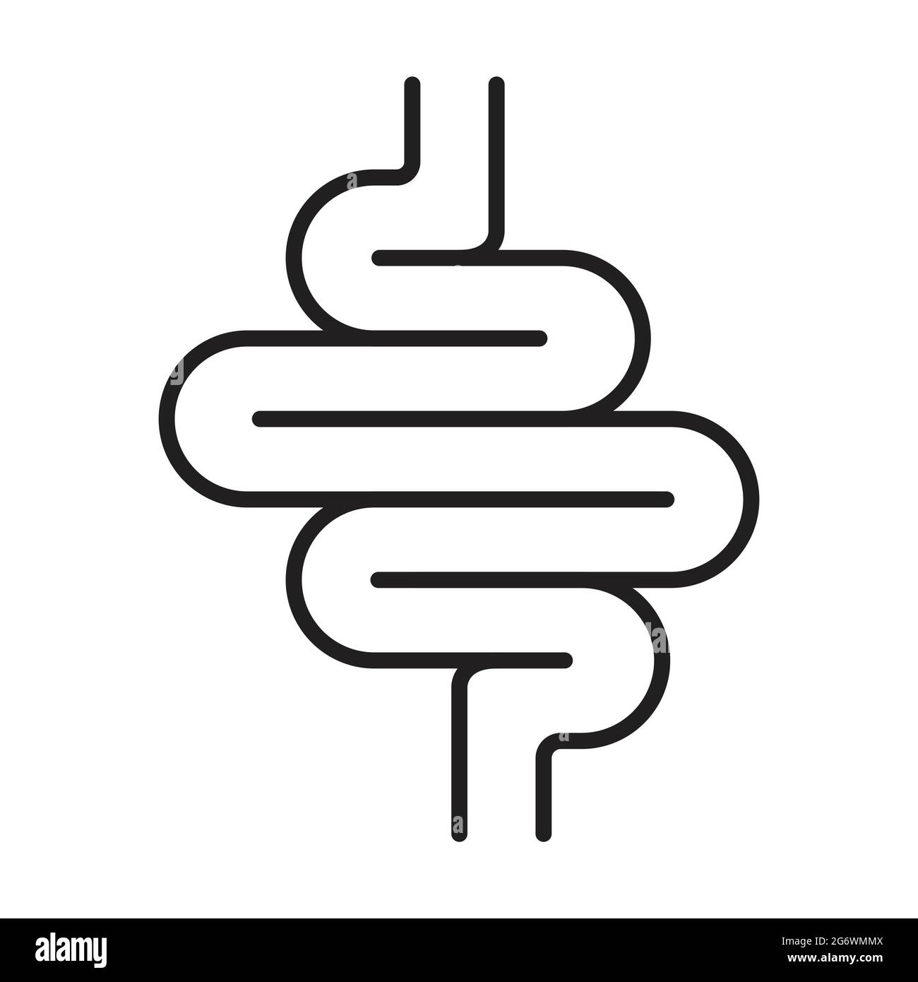 Intestines outline icon vector for graphic design, logo, web site ...