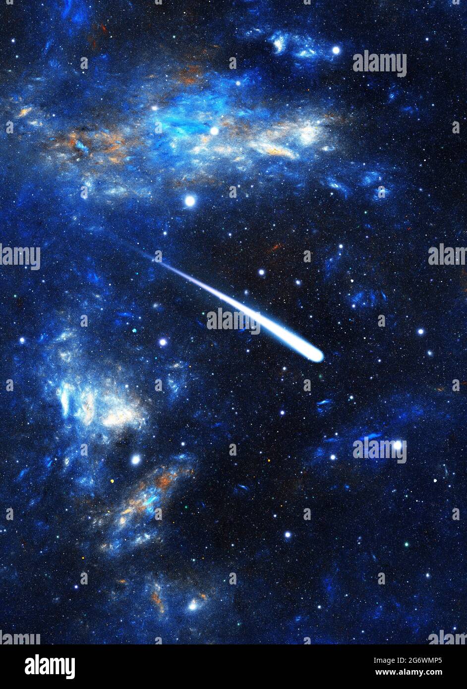 Comet in space Stock Photo - Alamy
