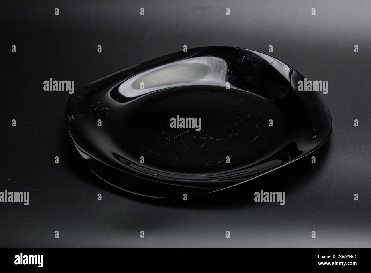 Empty color plate for kitchen isolated Stock Photo - Alamy