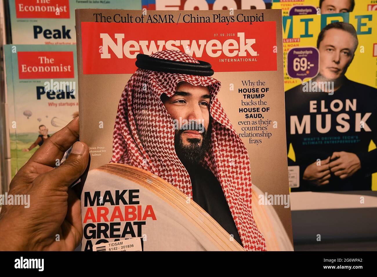 Malmo/Malmoe/MalMö/Sweden 04 September 2018 Newswekk took American ...