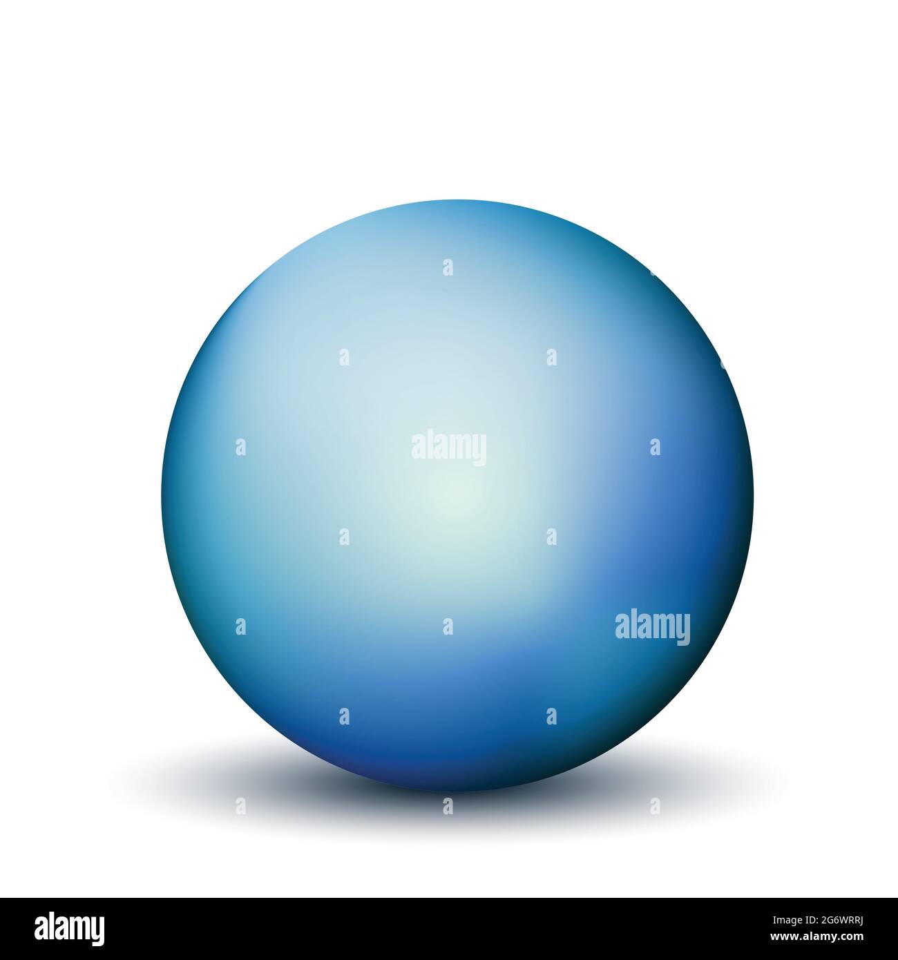 Glass blue ball or precious pearl. Glossy realistic ball, 3D abstract ...