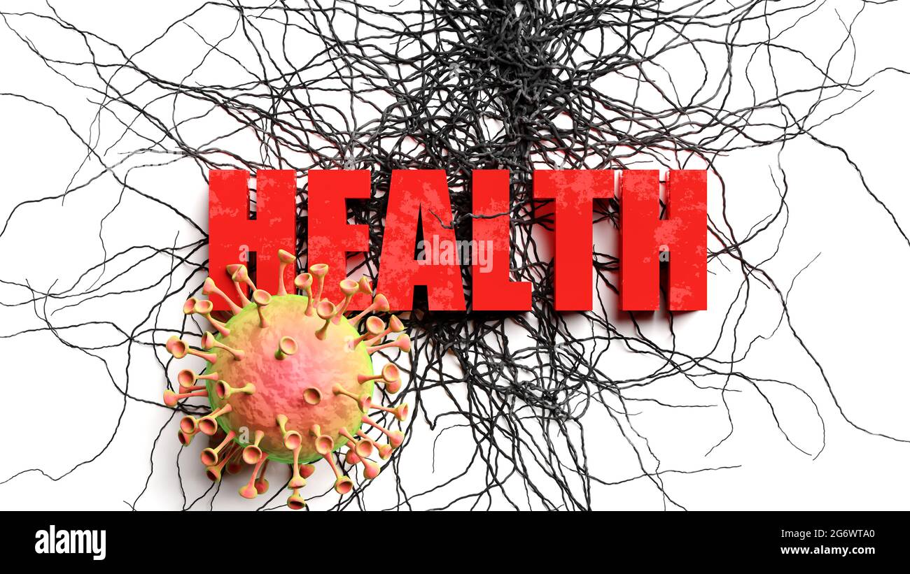 Degradation and health during covid pandemic, pictured as declining ...