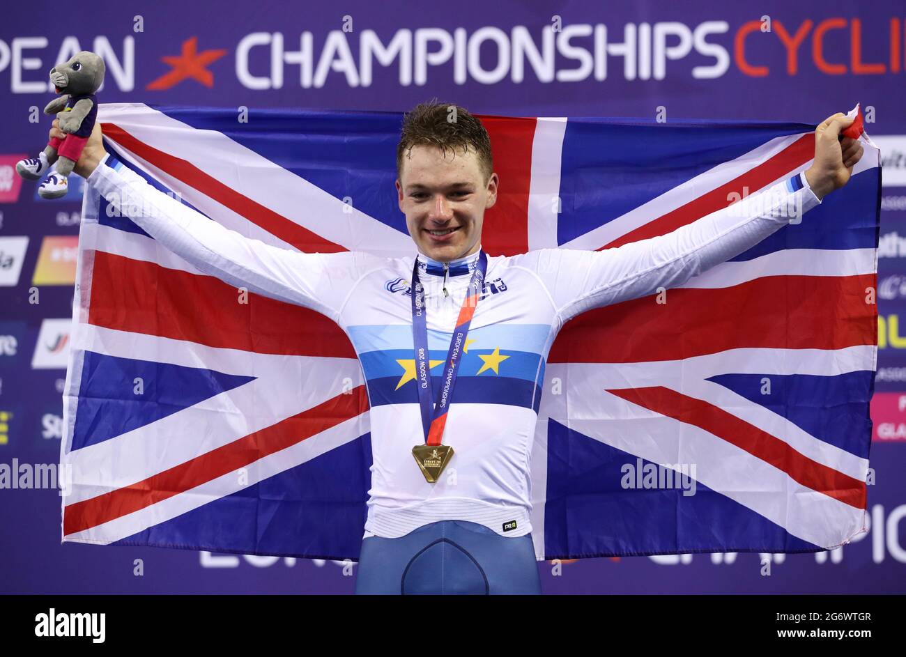 File photo dated 04-08-2018 of Great Britain's Ethan Hayter celebrates ...