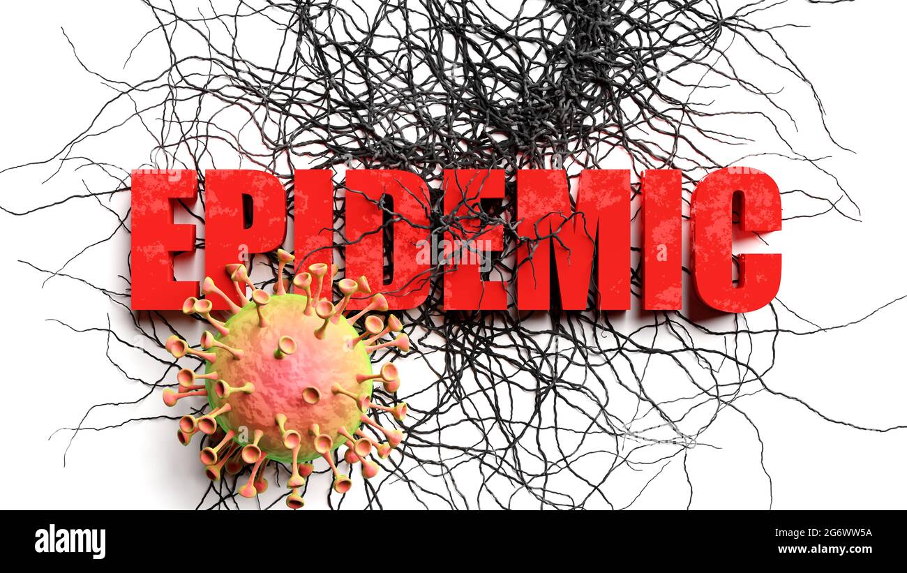 Degradation and epidemic during covid pandemic, pictured as declining ...