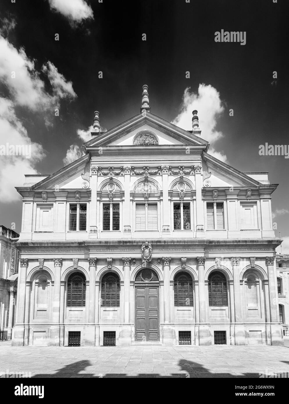 Rear facade Sheldonian Theatre, university of Oxford, England Stock ...