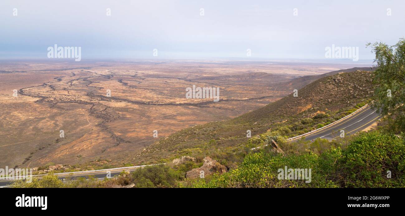 Panorama at the Vanrhyns Pass close to Nieuwoudtville in the Northern ...