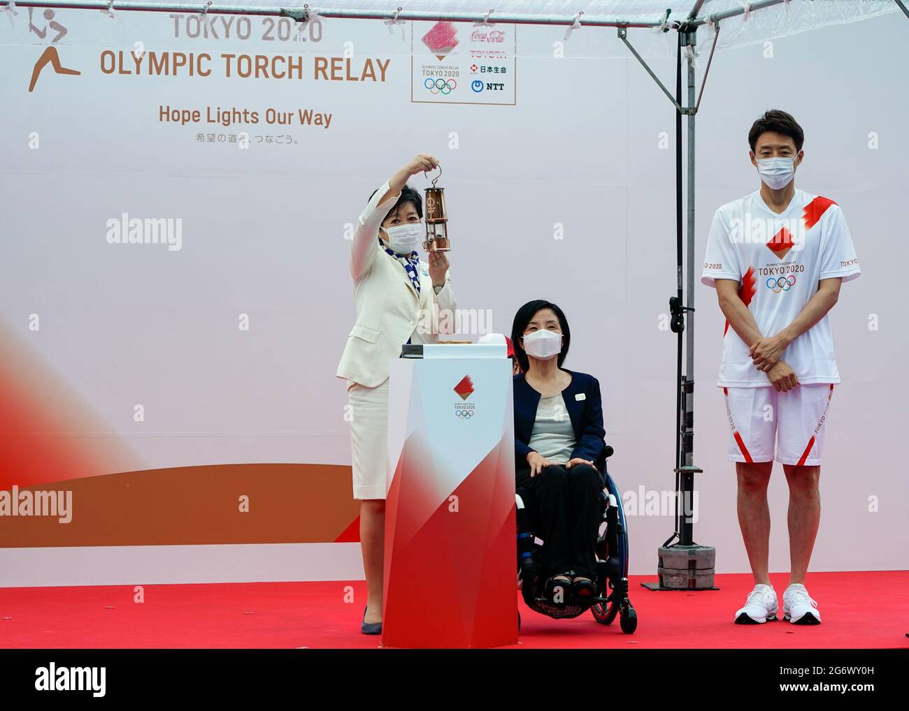 Tokyo, Japanese former professional tennis player Matsuoka Shuzo attend ...