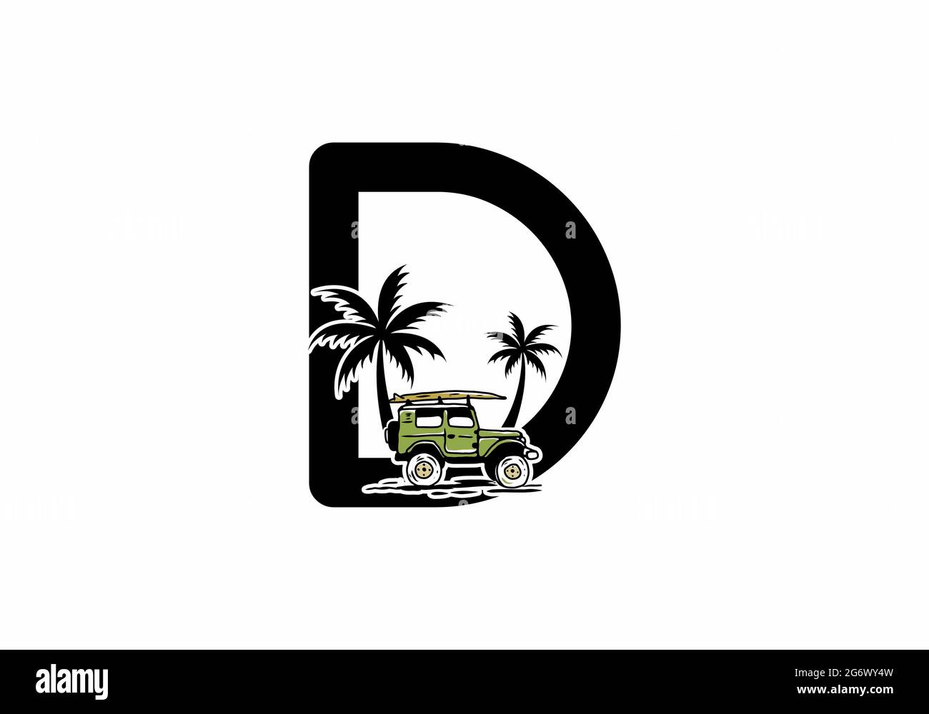 Car sunny coast road Stock Vector Images - Alamy