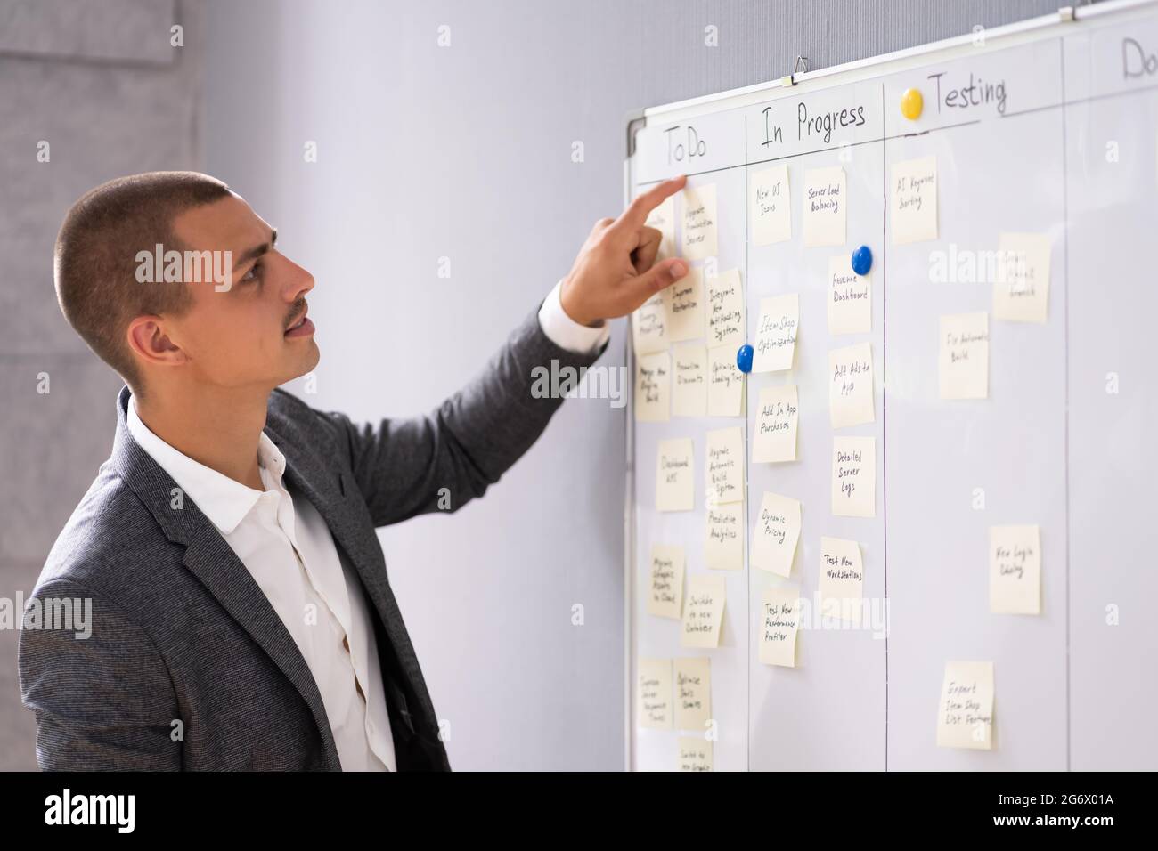 Kanban whiteboard hi-res stock photography and images - Alamy