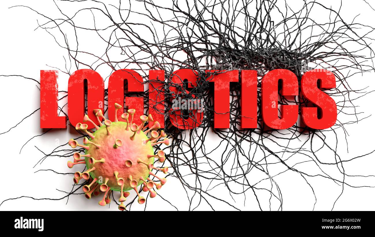 Degradation and logistics during covid pandemic, pictured as declining ...