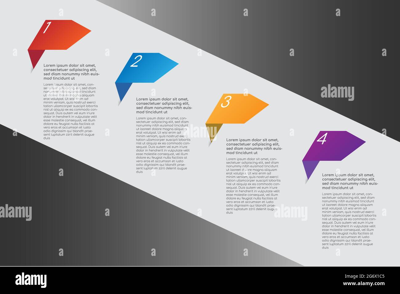 Modern graphic template design for presentation background show step ...