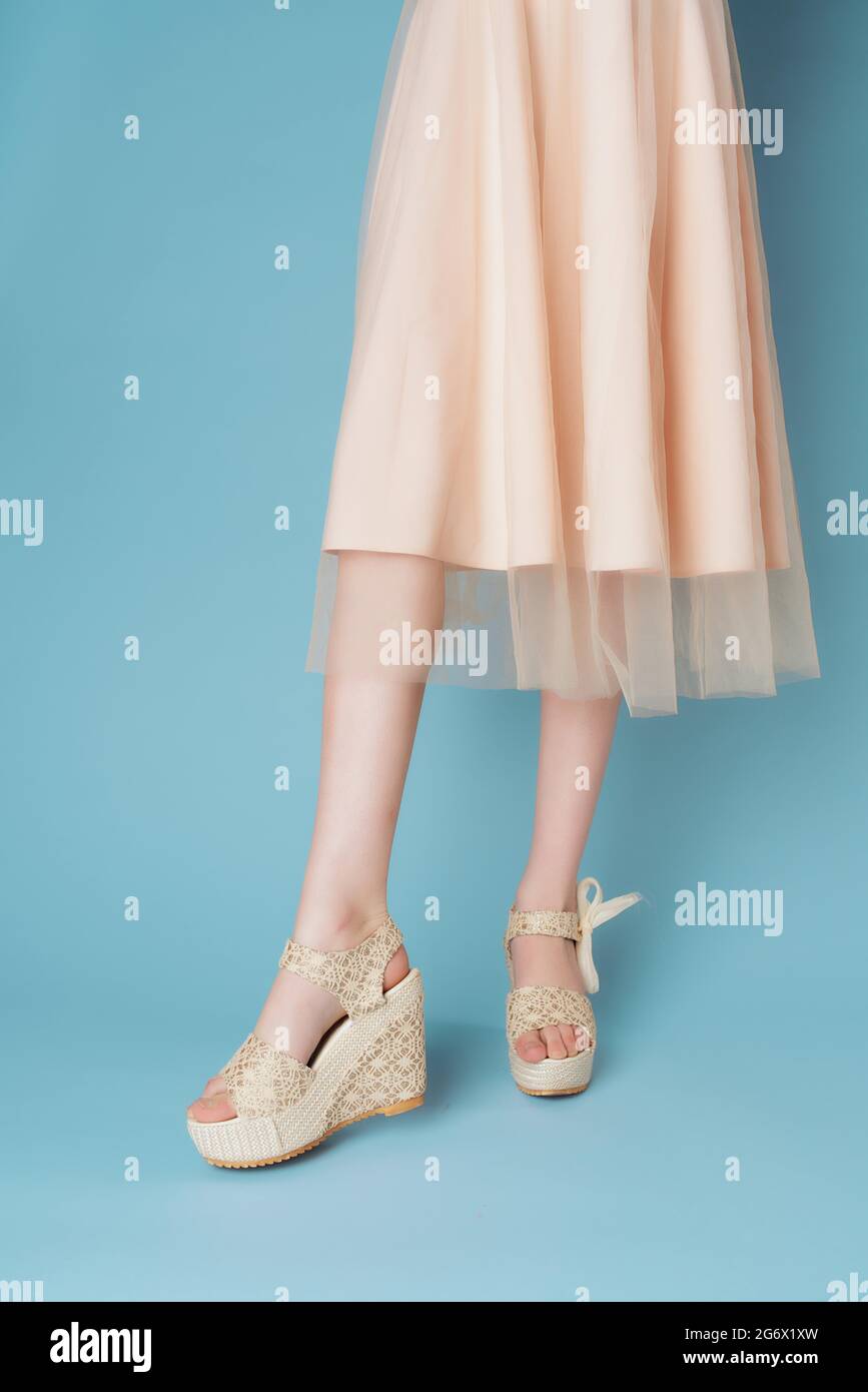 Bride feet walking hi-res stock photography and images - Alamy