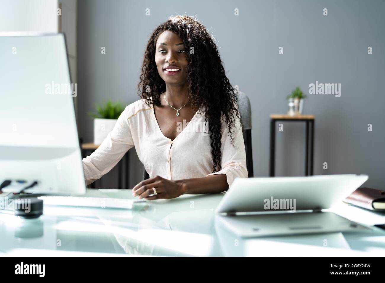 Happy Computer Worker