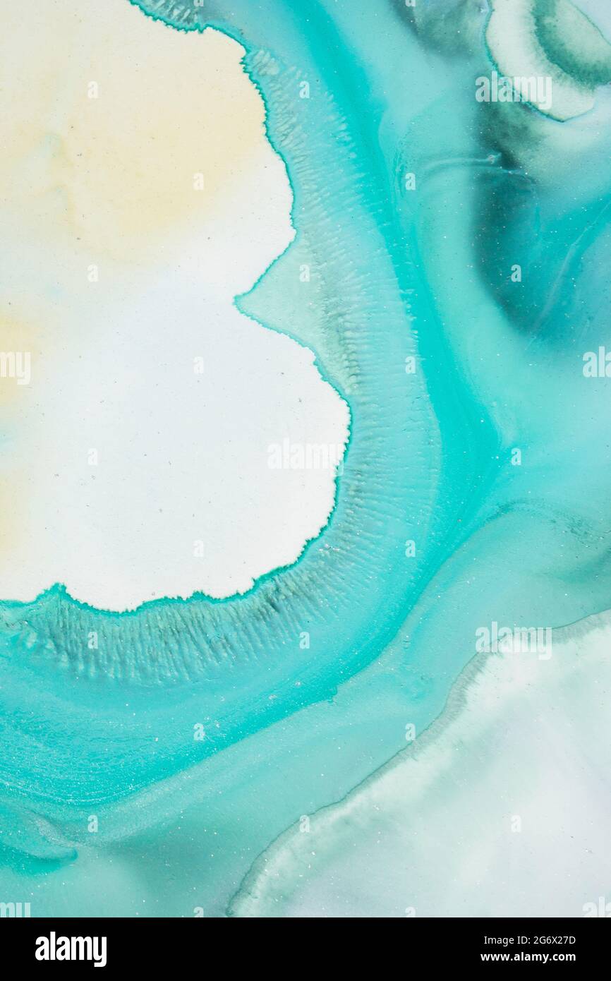 Acrylic abstract paint. Closeup of the painting. Colorful abstract ...