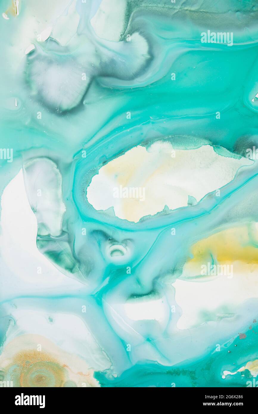 Acrylic abstract paint. Closeup of the painting. Colorful abstract ...