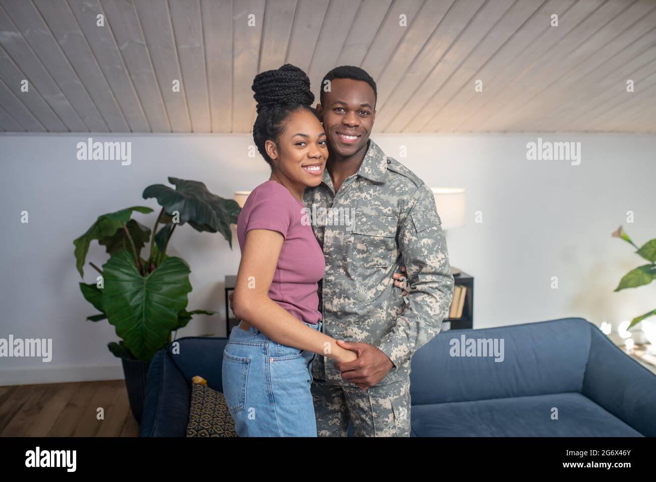American military couple hi-res stock photography and images - Alamy