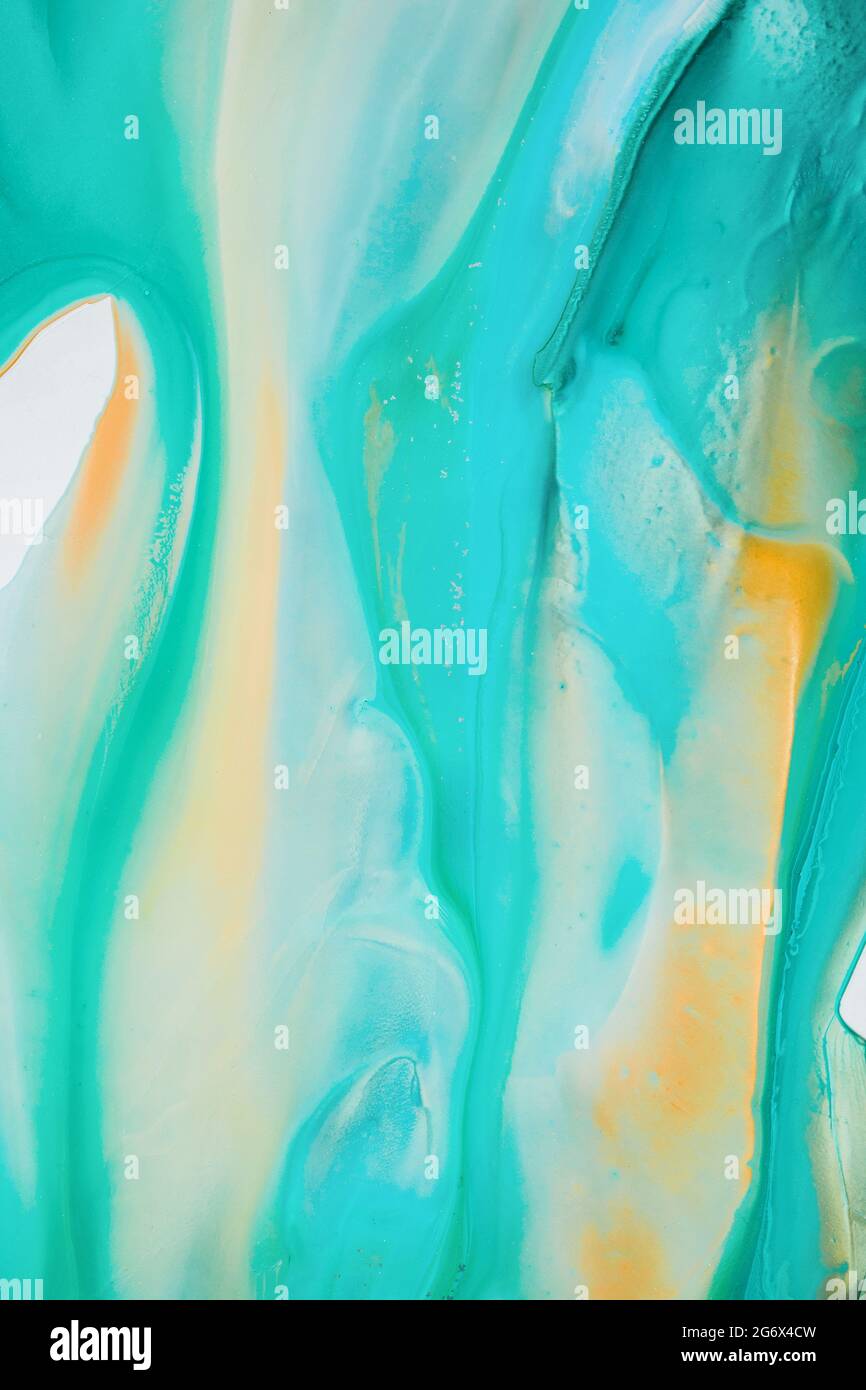 Acrylic abstract paint. Closeup of the painting. Colorful abstract ...