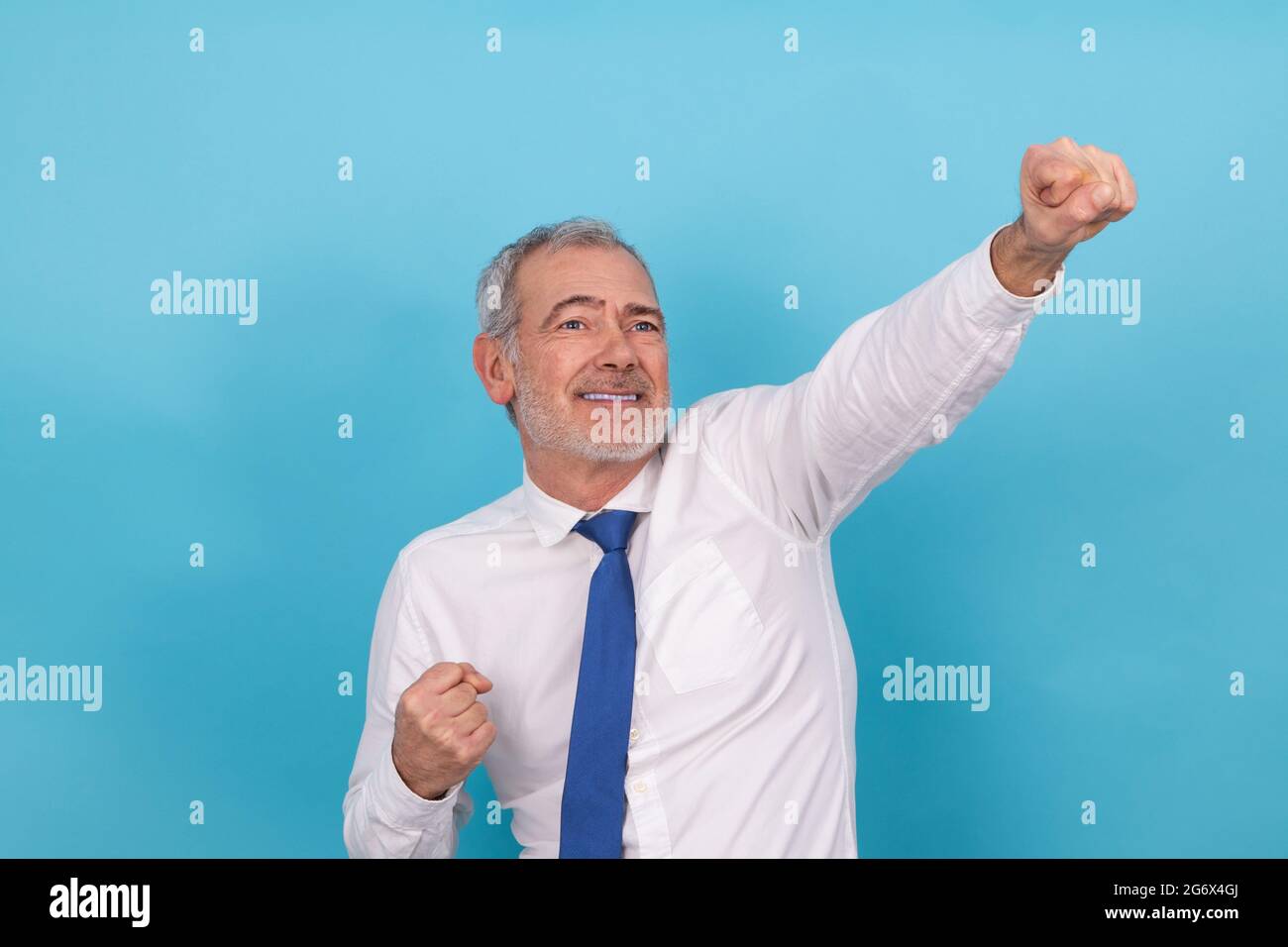 Business man celebrating hi-res stock photography and images - Alamy