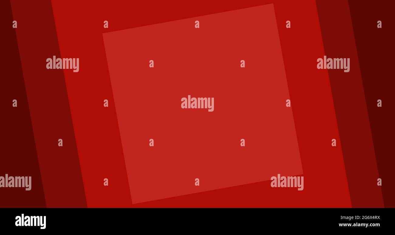 Composition of four shades of red squares filling background Stock ...