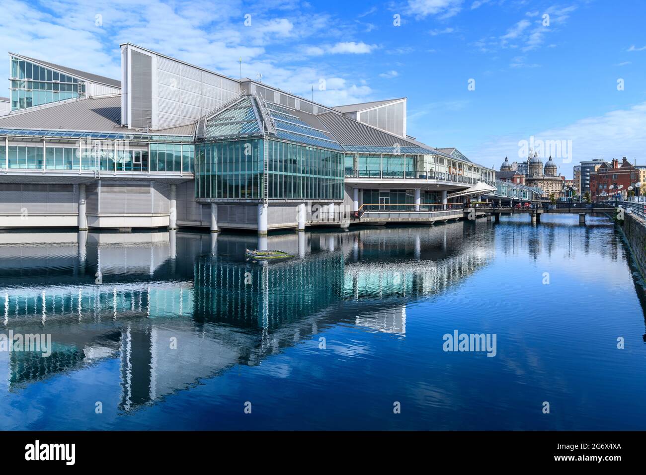 Princes Quay shopping centre near the marina in Hull. The centre is ...