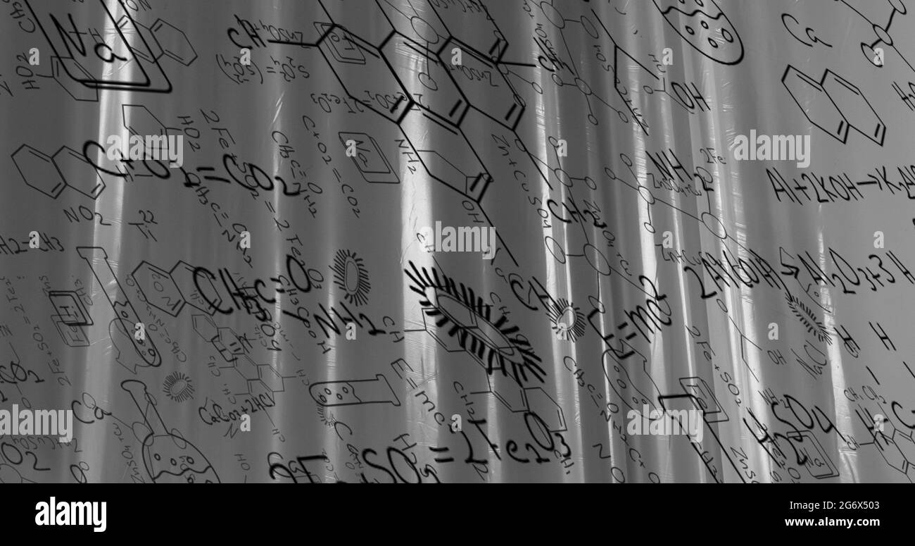 Image of black structural formulae of chemical compounds on white Stock ...