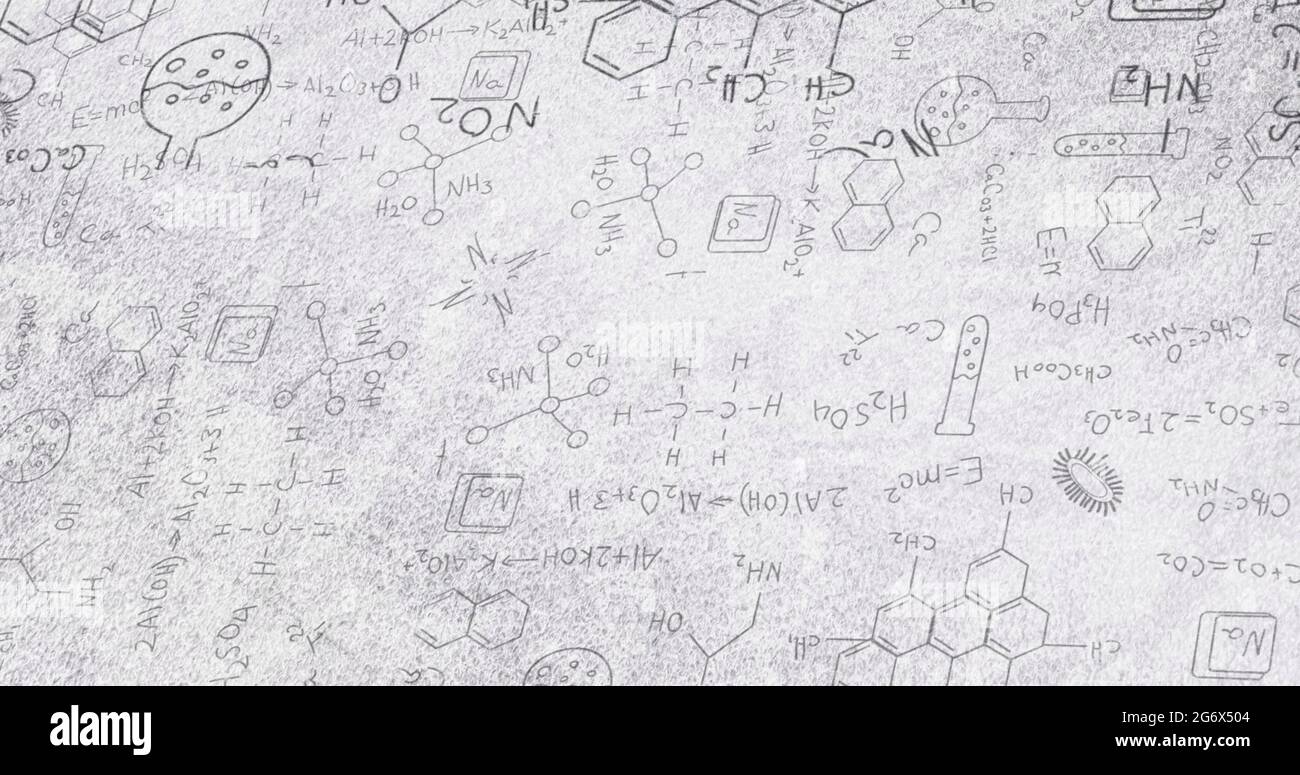 Image of black structural formulae of chemical compounds on white Stock ...