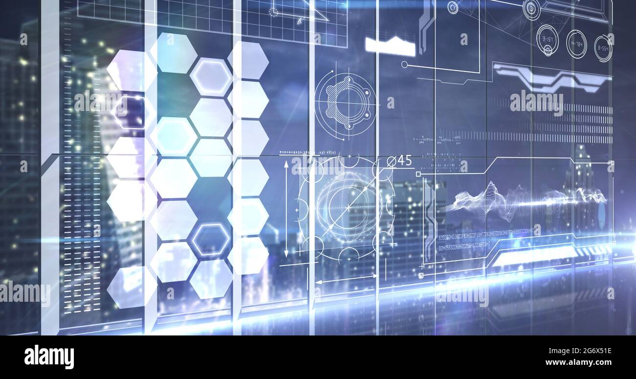 Digital world hexagons hi-res stock photography and images - Alamy