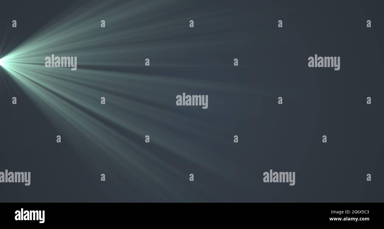 Glowing green rays of light moving against black background Stock Photo ...