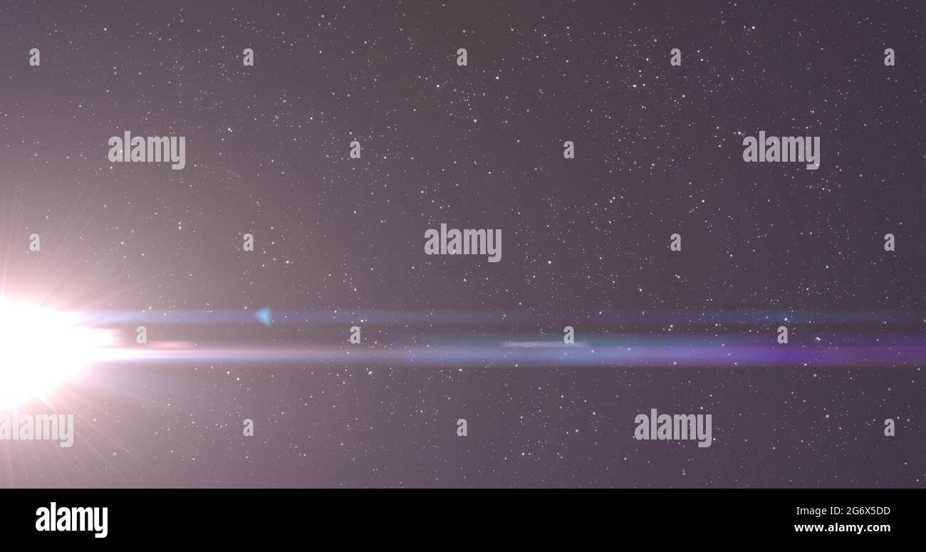 White spot of light glowing in the night sky Stock Photo - Alamy