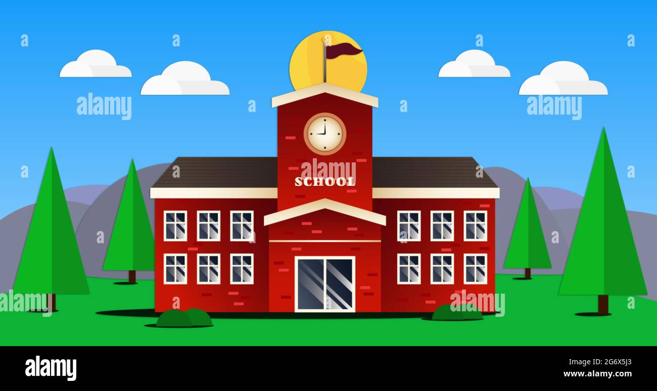 Image of school building Stock Photo - Alamy