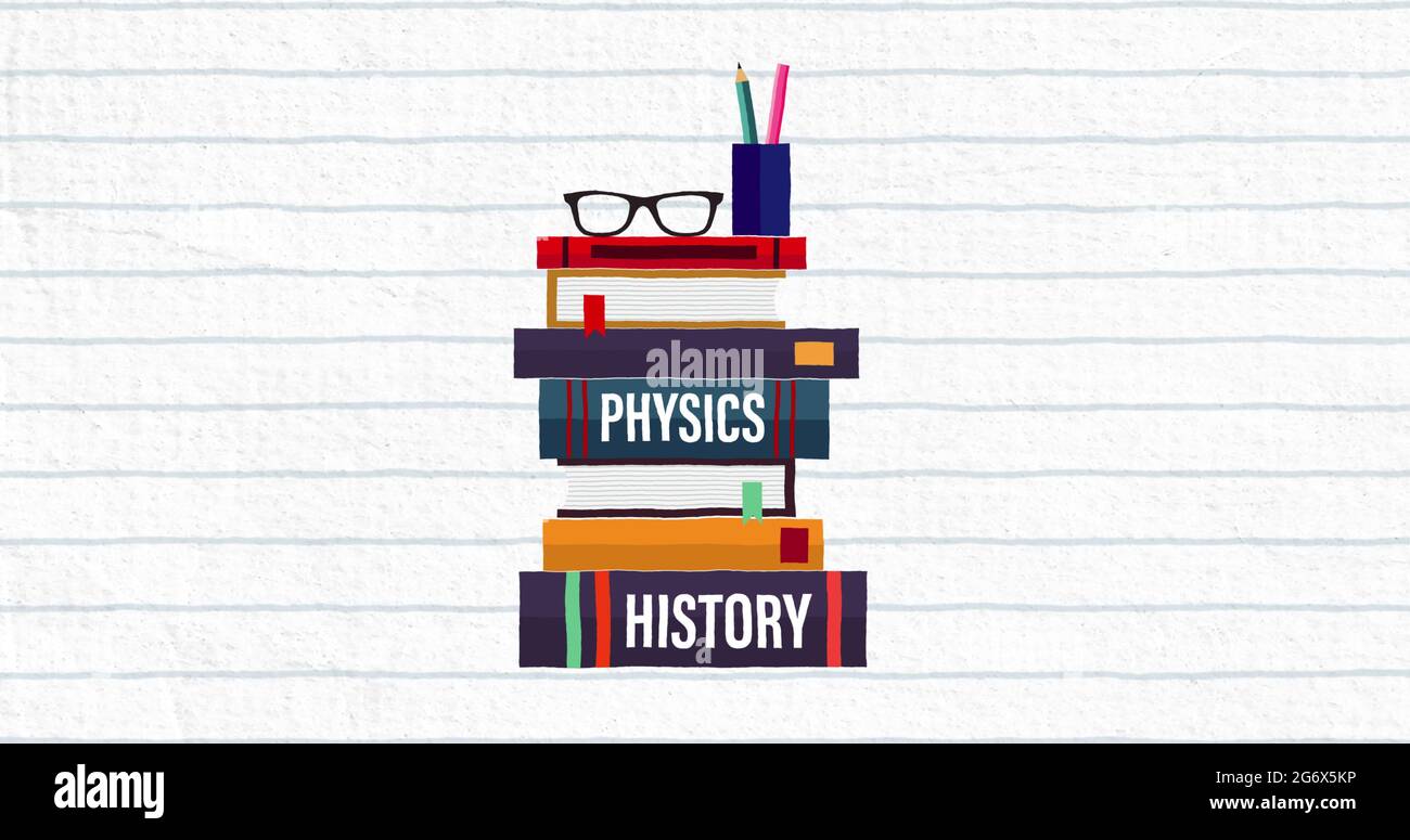 Falling books illustration hi-res stock photography and images - Alamy