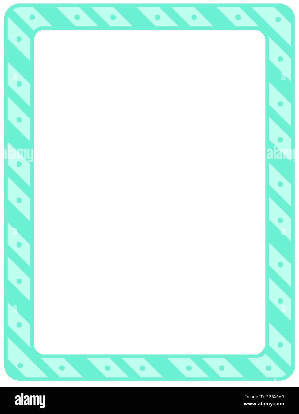 Empty diagonal stripes frame banner template illustration Stock Vector ...