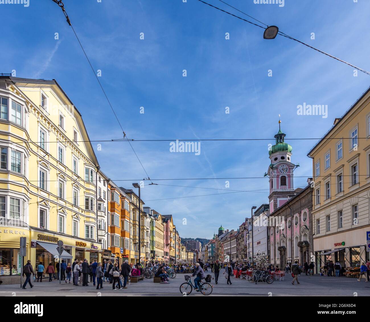 Innsbruck, Austria - 10 April 2015 - Beautiful buildings and structures ...