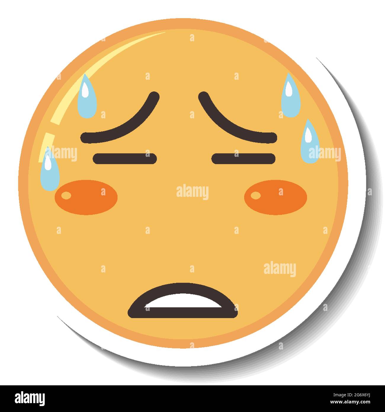 Tired Face Clipart