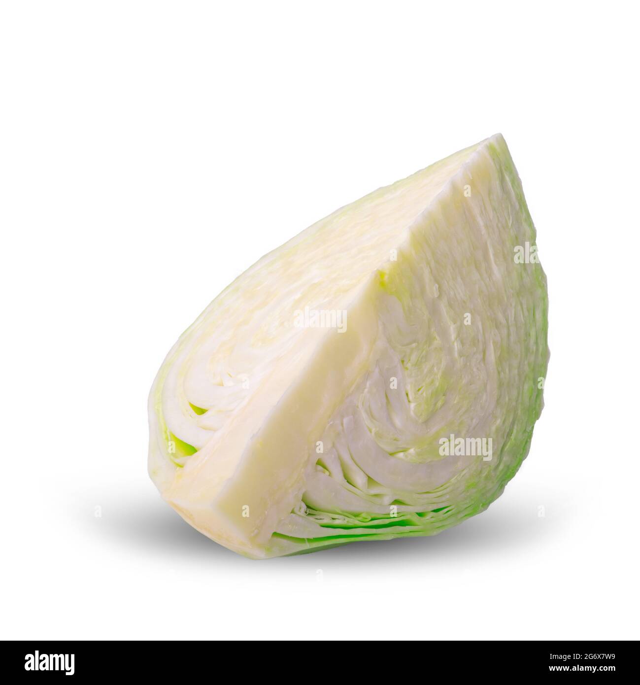 One four cabbage vegetable isolated on white background. Macro very ...