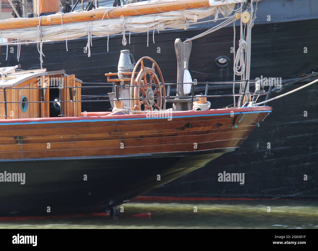 The Stern of a Tall Ship Sailing Vessel Stock Photo - Alamy