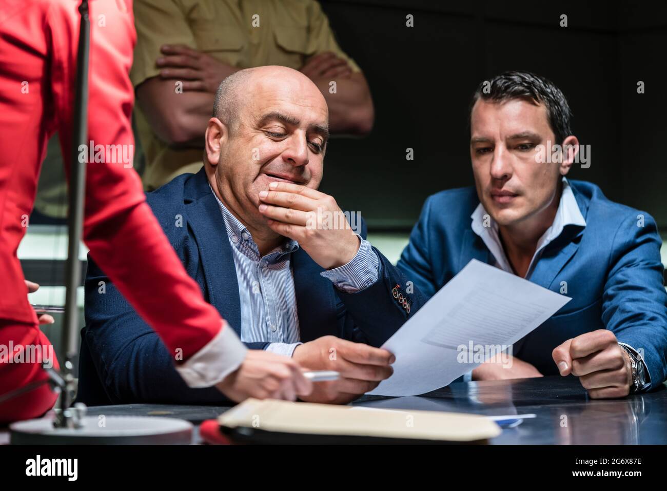 Police asking question suspect hi-res stock photography and images - Alamy