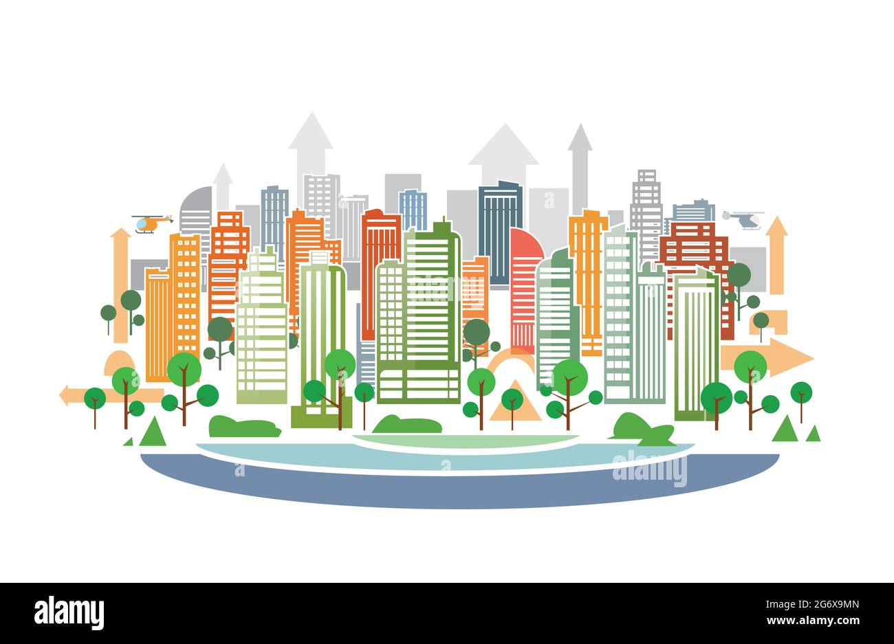 Infrastructure skyscraper Cut Out Stock Images & Pictures - Alamy