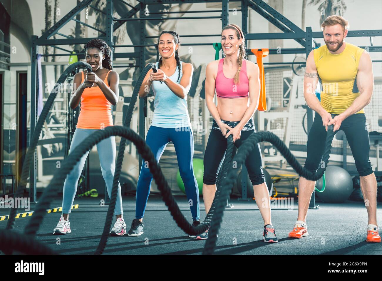 African woman intense training group hi-res stock photography and ...