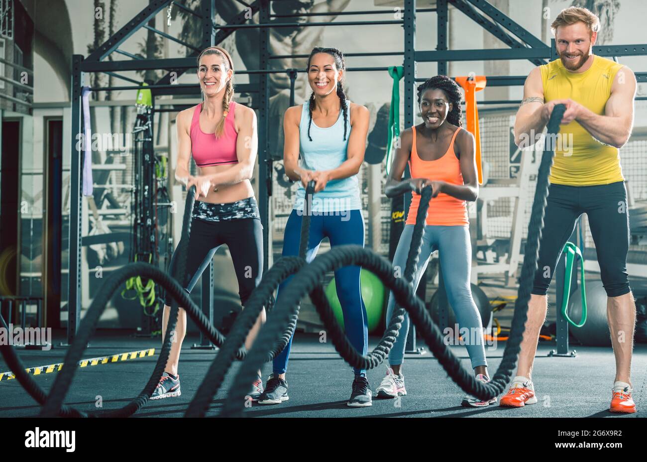 African woman intense training group hi-res stock photography and ...