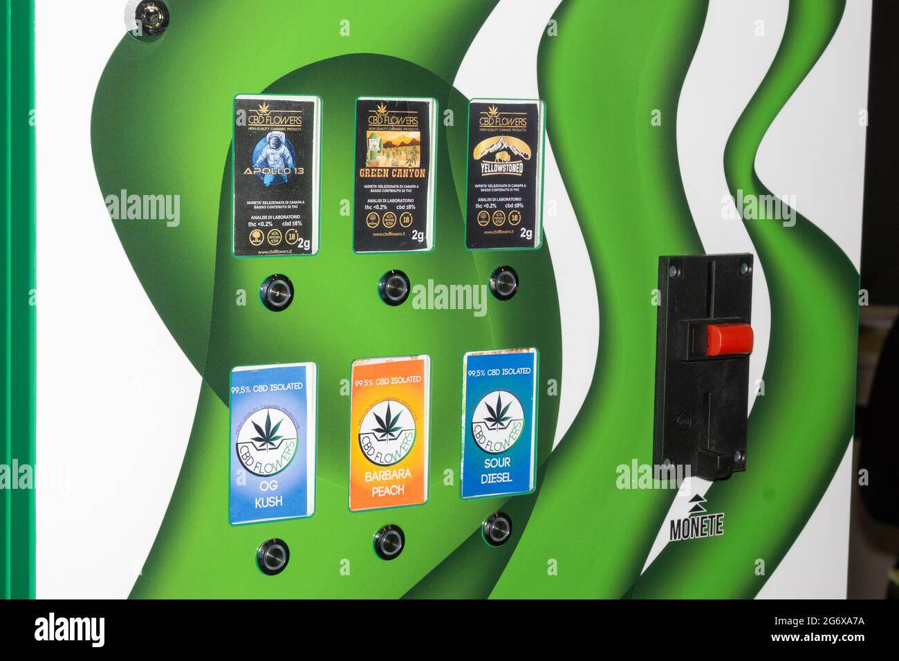 Cannabis vending machine. Commercial Marijuana business Stock Photo - Alamy