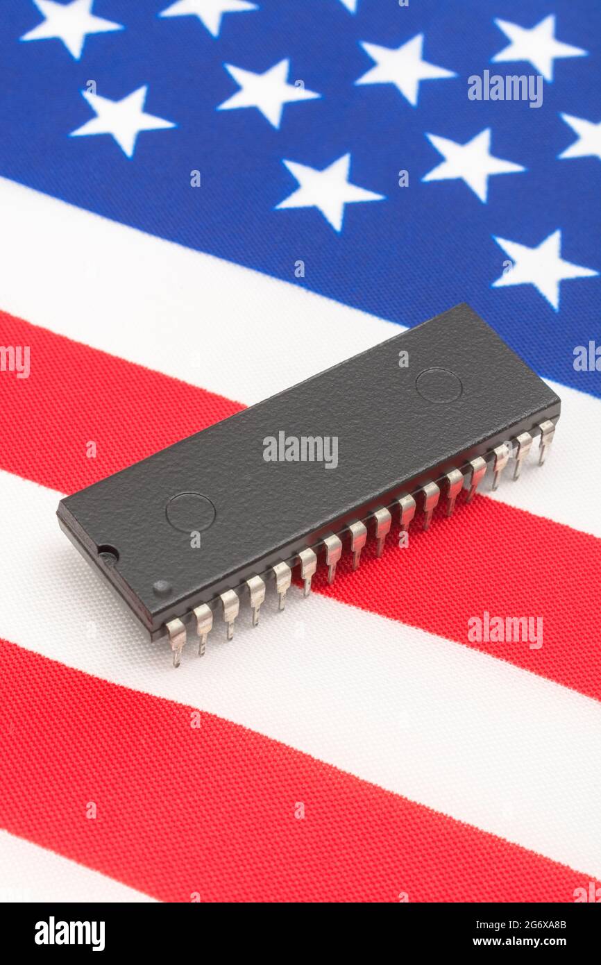Semiconductors american flag hi-res stock photography and images - Alamy