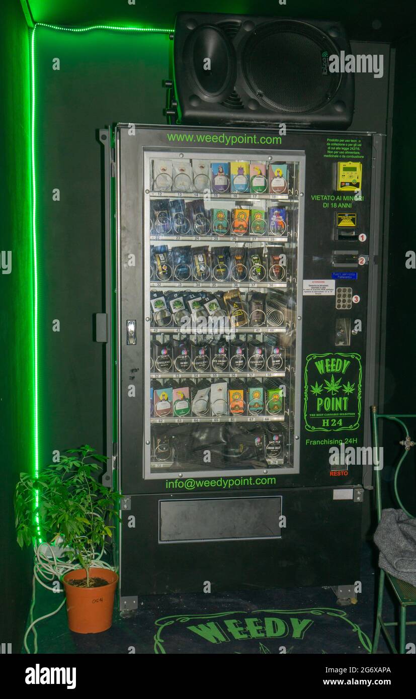 Cannabis vending machine. Commercial Marijuana business Stock Photo - Alamy