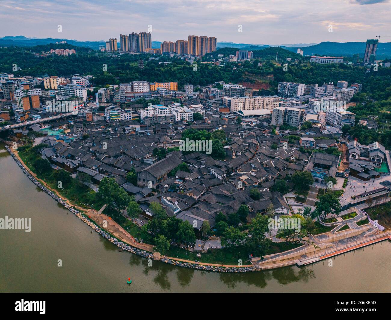 July 9, 2021, Bazhong, Bazhong, China: In recent years, on the tourism ...