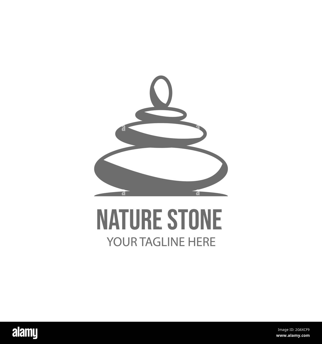 Stone therapy logo design hi-res stock photography and images - Alamy