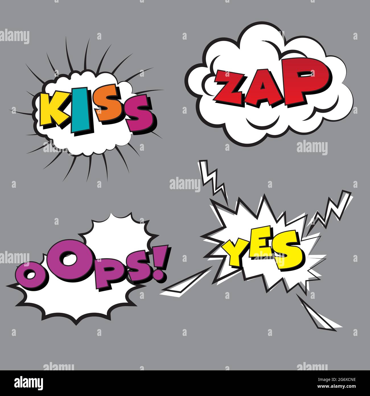 Comic Book Design Element Vector Illustration Stock Vector Image & Art ...