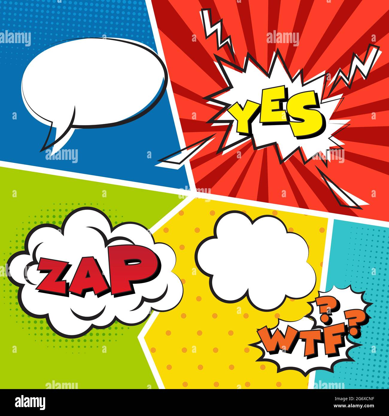 Comic Book Design Element Vector Illustration Stock Vector Image & Art ...